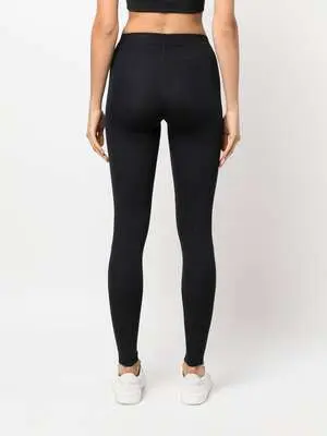 JIL SANDER Logo Print Leggings - Black