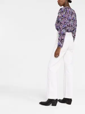 Isabel Marant Floral Print Long Sleeve Blouse
