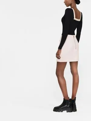 Balmain Asymmetric Mini Wrap Skirt