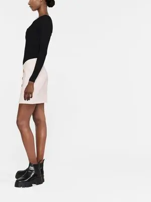 Balmain Asymmetric Mini Wrap Skirt