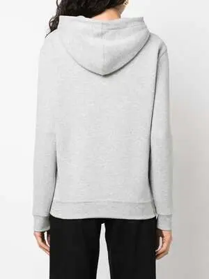 Saint Laurent Embroidered Logo Long-sleeve Hoodie