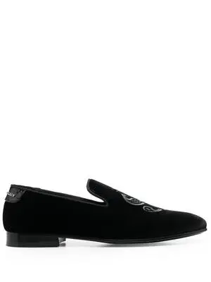 Philipp Plein Money Velvet Loafers