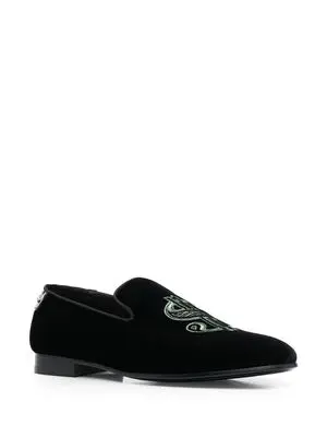Philipp Plein Money Velvet Loafers