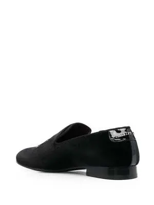 Philipp Plein Money Velvet Loafers