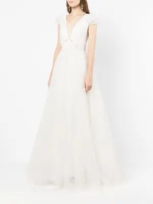 Jenny Packham Charm Sequin-embellished Gown