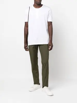 PT TORINO Straight-leg Tailored Trousers - Green