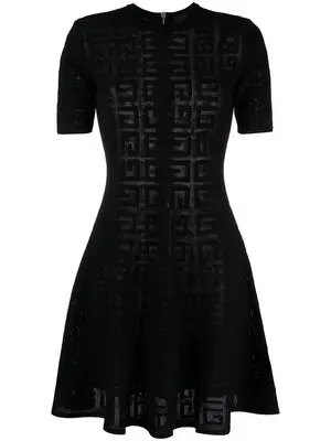 Givenchy 4g Jacquard A-line Dress