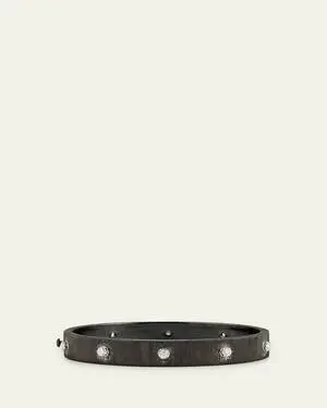 Buccellati Buccellati Macri Classica 18K Gold Bangle With Diamonds 18k Dlc