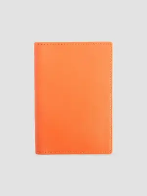 ROYCE NEW YORK Vaccine Card & Passport Wallet - Orange