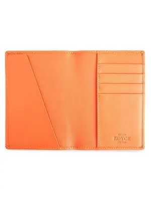ROYCE NEW YORK Rfid Blocking Leather Passport Holder