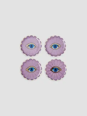 Jonathan Adler Fleur 4-piece Coasters Set - Multi