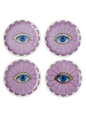 Jonathan Adler Fleur 4-piece Coasters Set One-color