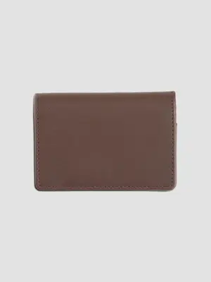ROYCE NEW YORK Executive Bi-fold Card Holder - Brown