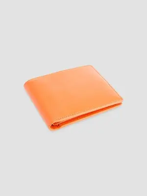 ROYCE NEW YORK Rfid Blocking Tri-fold Wallet Orange