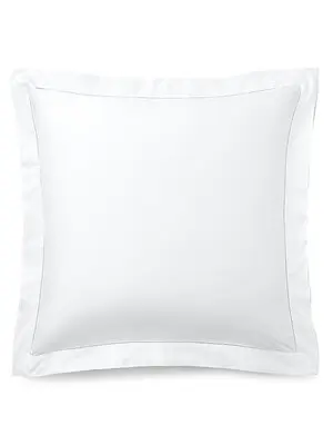 Ralph Lauren Organic Sateen Border 624-thread Count Duvet Cover & Sham Collection White