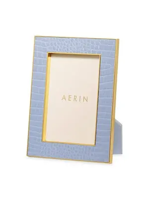 Aerin Classic Croc Leather Frame