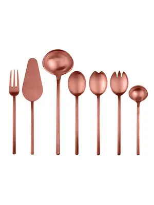 MEPRA Due 7-piece Serving Set Bronze