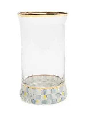 MACKENZIE-CHILDS Sterling Check Highball Glass