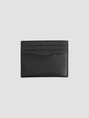 ROYCE NEW YORK Rfid-blocking Leather Cardholder - Black