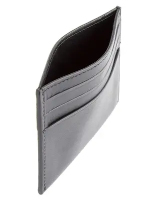 ROYCE NEW YORK Rfid-blocking Leather Cardholder - Black