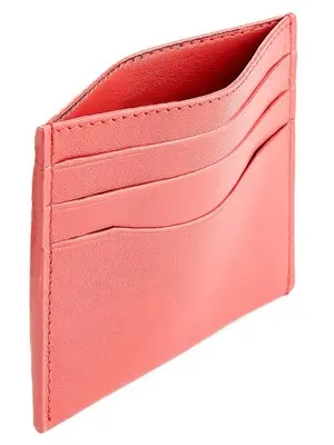 ROYCE NEW YORK Rfid-blocking Leather Cardholder One-color
