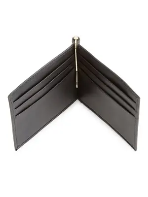ROYCE NEW YORK Rfid-blocking Leather Money Clip Wallet - Black