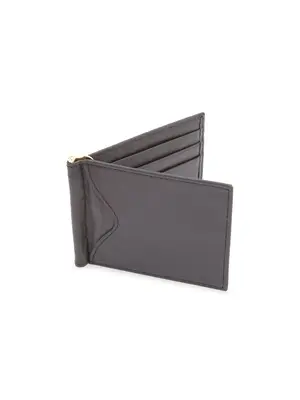 ROYCE NEW YORK Rfid-blocking Leather Money Clip Wallet - Black