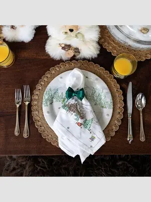 JULISKA Tuxedo Napkin Ring - Evergreen