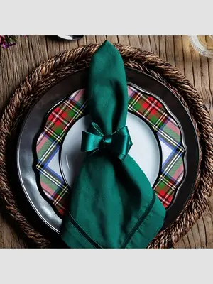 JULISKA Tuxedo Napkin Ring - Evergreen