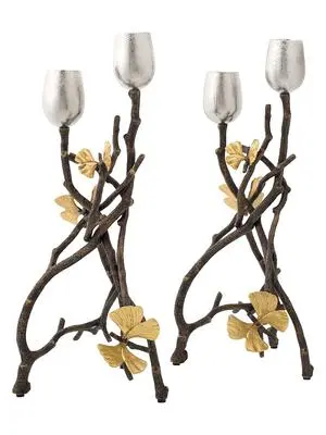 Michael Aram Butterfly Ginkgo Candle Holders