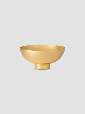 Aerin Small Sintra Stainless Steel Footed Bowl - Brass