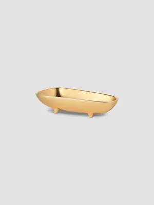 Aerin Small Valerio Footed Bowl - Brass