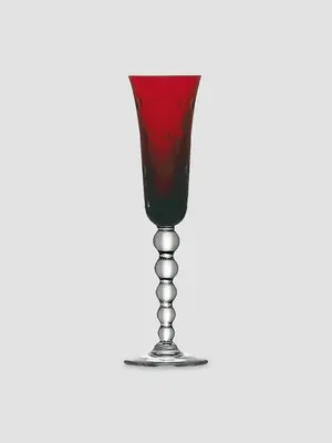 SAINT LOUIS Bubble Champagne Flute - Red