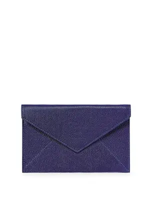 GRAPHIC IMAGE Medium Leather Envelope - Gray - Indigo