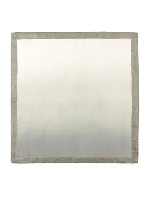 KIM SEYBERT Dip-dye Napkin Grey Silver