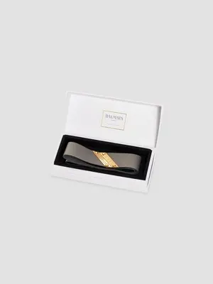 ROZ HAIR Standard Leather Headband - Silver
