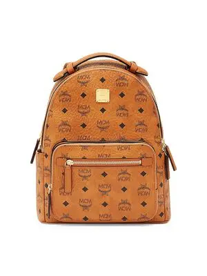 Mcm Women's Stark Visetos Backpack - Cognac - Cognac - One-color
