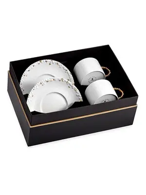 L'Objet Haas Mojave Tea Cup & Saucer, Set Of 2