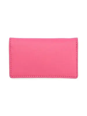 ROYCE NEW YORK Leather Business Card Holder Brightpink