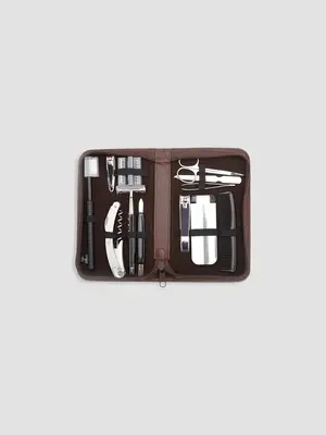 ROYCE NEW YORK Travel Grooming Necessities Kit Coco