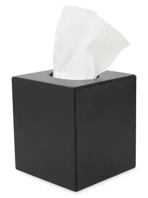 ROYCE NEW YORK Leather Tissue Box Cover
