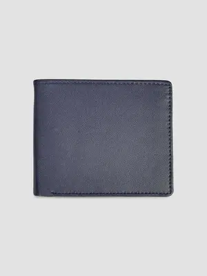 ROYCE NEW YORK Rfid-blocking Slim Bi-fold Leather Wallet - Blue