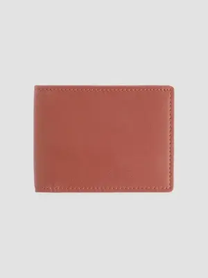 ROYCE NEW YORK Rfid-blocking Slim Bi-fold Leather Wallet - Tan