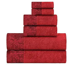 SUPERIOR Wisteria 6-piece Ultra-soft Absorbent Otton Towel - One-color