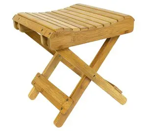 SORBUS Bamboo Folding Step Stool Bench - One-color