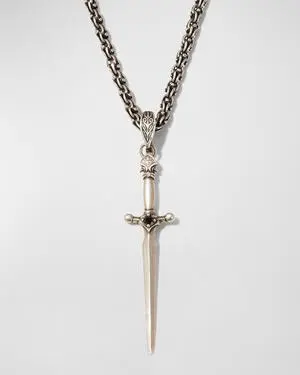 John Varvatos John Varvatos Dagger Pendant Necklace - Silver