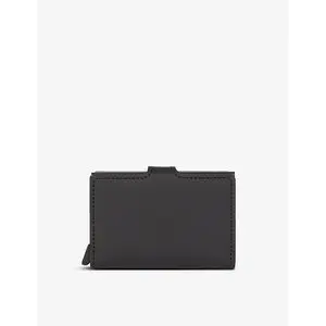 SECRID Miniwallet Leather And Aluminium Wallet - Black