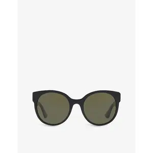 Gucci Gg0035sn Round-frame Sunglasses - Black