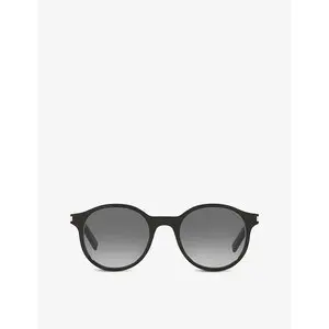 Saint Laurent Sl 521 Round-frame Sunglasses - Black