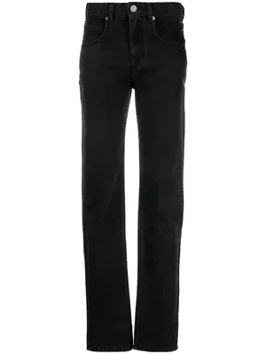 MARANT ETOILE Vendelia Straight-leg Jeans - Black